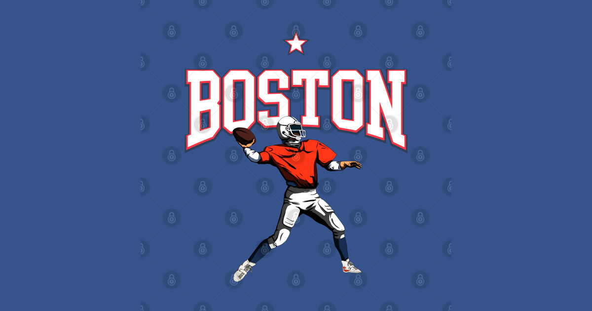 BOSTON Retro Sports Edition - Boston Football - T-Shirt | TeePublic