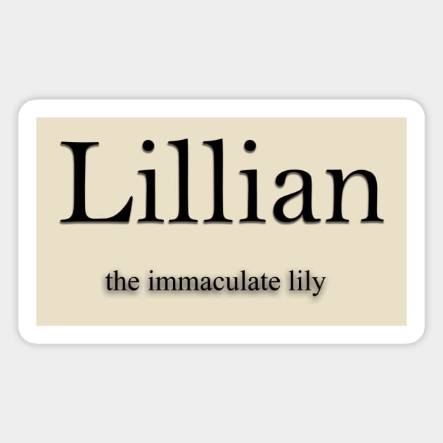 lillian name origin