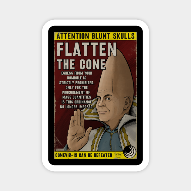 Flatten The Cone - Flatten The Curve - Magnet | TeePublic