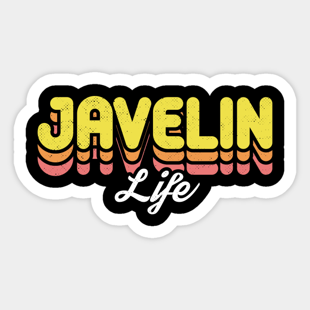 Retro Javelin Life - Javelin - Sticker | TeePublic