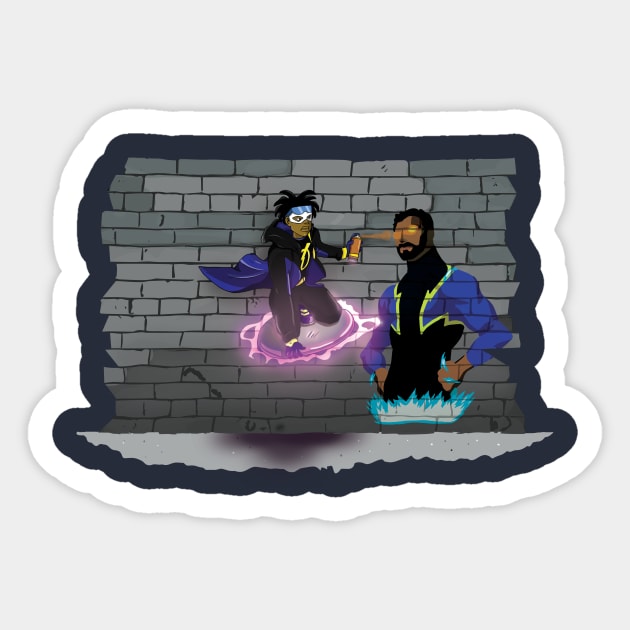 Static Graffiti - Static Shock - Sticker | TeePublic