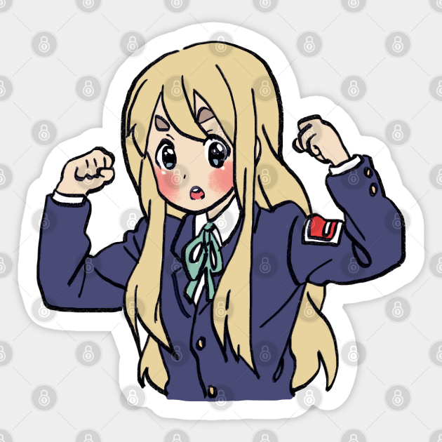 stronk mugi k-on! meme - K On - Sticker | TeePublic
