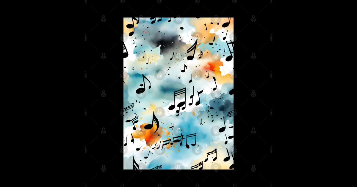 A bunch of musical notes - Musical Notes - Posters and Art Prints ...