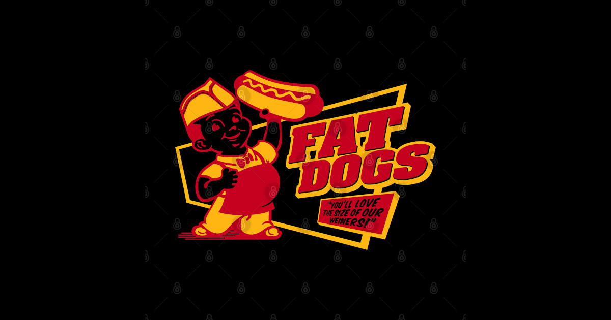 FAT DOGZ - 2.0 - Hot Dogs Weiners Frankfurters Grilling - Sticker ...