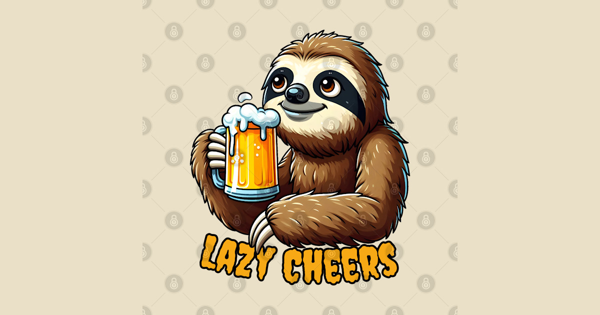 Sloth beer - Beer - T-Shirt | TeePublic