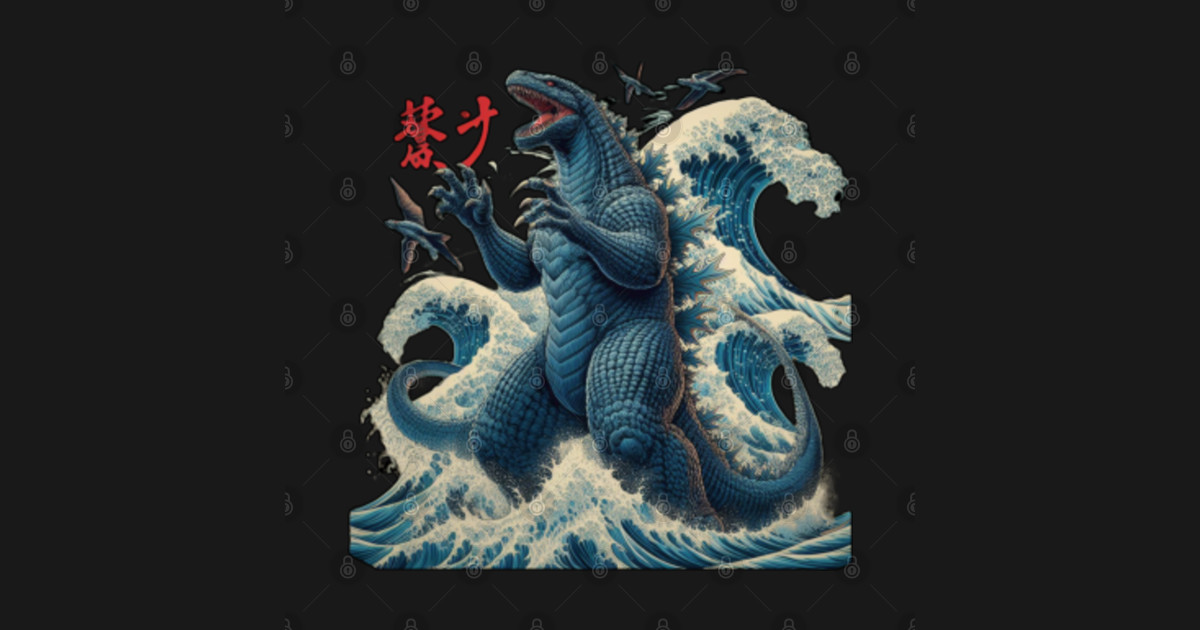 godzilla flag - Godzilla Flag - T-Shirt | TeePublic