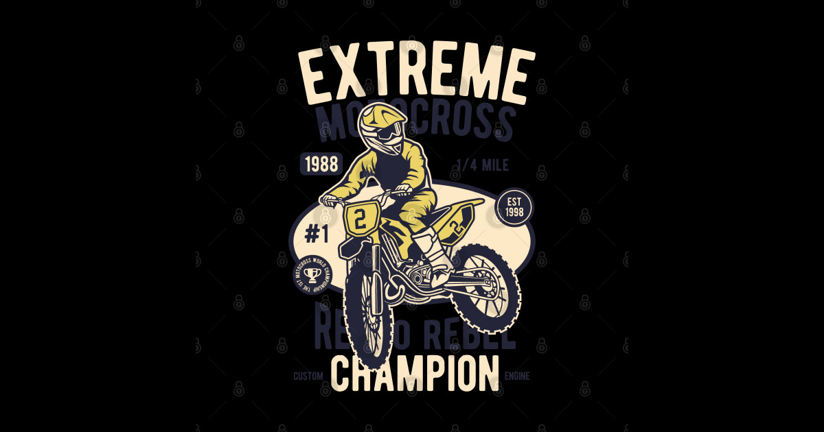 Motocross Legend 1988 – Retro Champion - Motocross Legend - Posters and ...