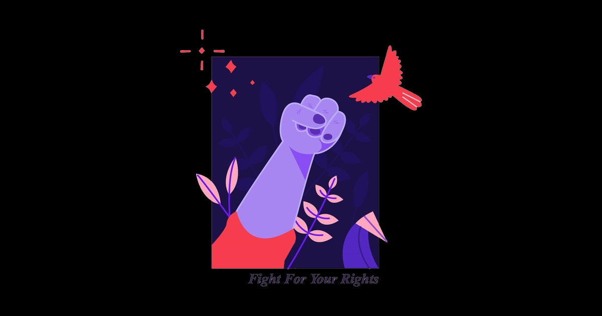 FIGHT FOR YOUR RIGHTS - Fight For Your Rights - Sticker | TeePublic