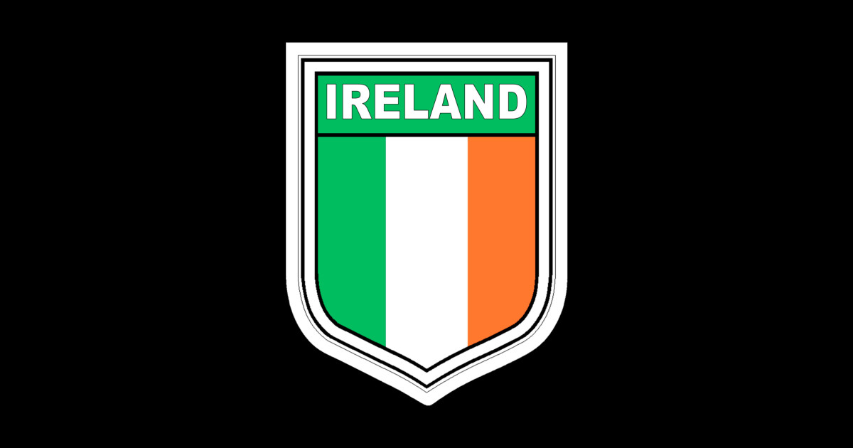 Flag of Ireland in a shield - Irish Flag - Magnet | TeePublic