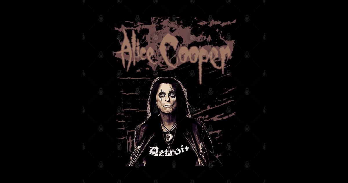 Alice Cooper //Brown Vintage - Alice Cooper - Sticker | TeePublic