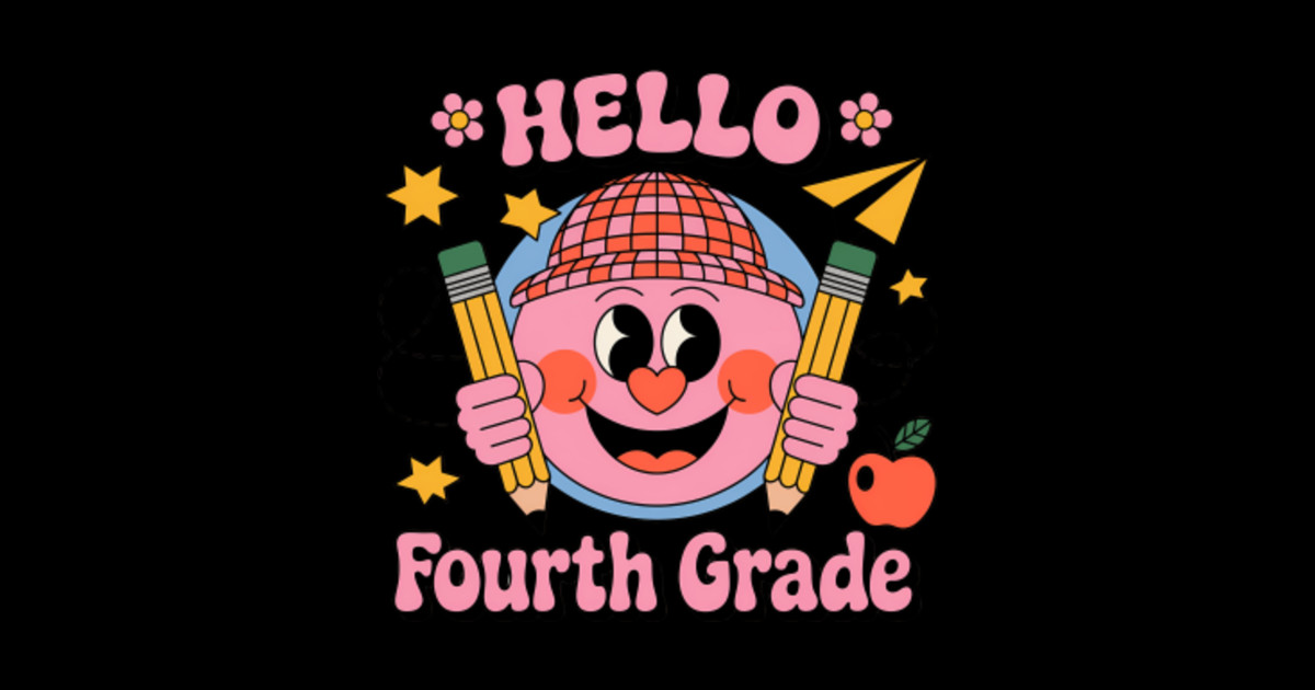 Hello Fourth Grade Groovy 4th Grade Back To School - 4th Grade Back To ...