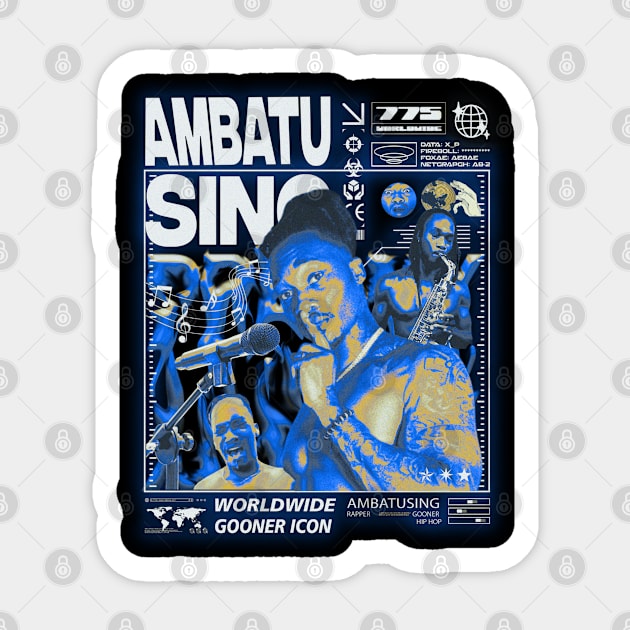 Ambatukam Dreamy Bull Blue - Meme - Sticker | TeePublic