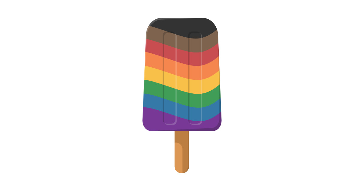 Cute Inclusive Rainbow Pride Flag Popsicle - Popsicle - T-Shirt | TeePublic