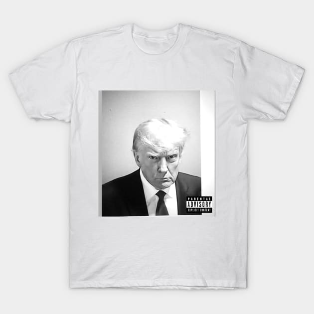 Donald Trump Mugshot Album Cover - Trump - T-Shirt | TeePublic