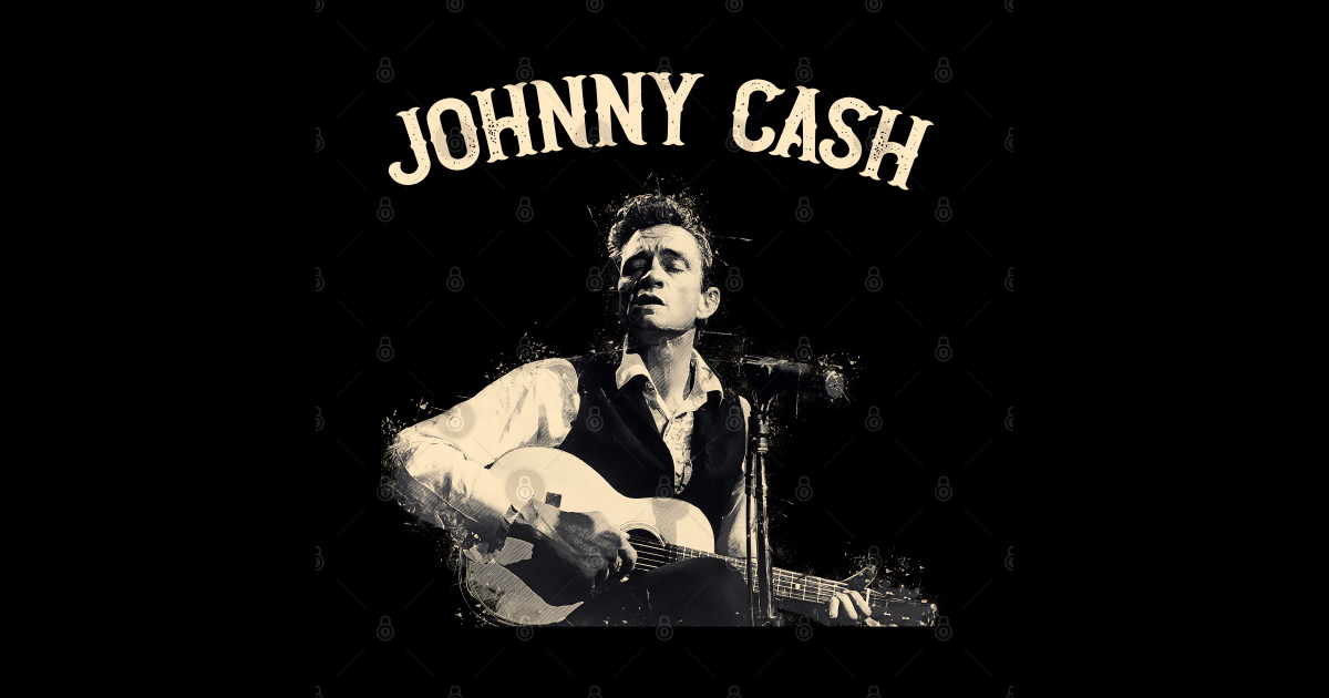 Johnny Cash - Johnny Cash - Sticker | TeePublic