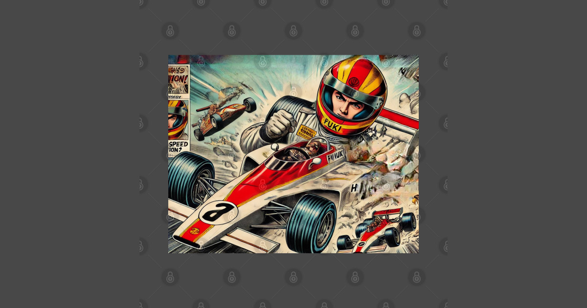 F1 Comic Design - F1 - T-Shirt | TeePublic