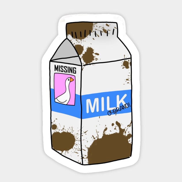 Goose O Milk - Gusomilk - Sticker | TeePublic