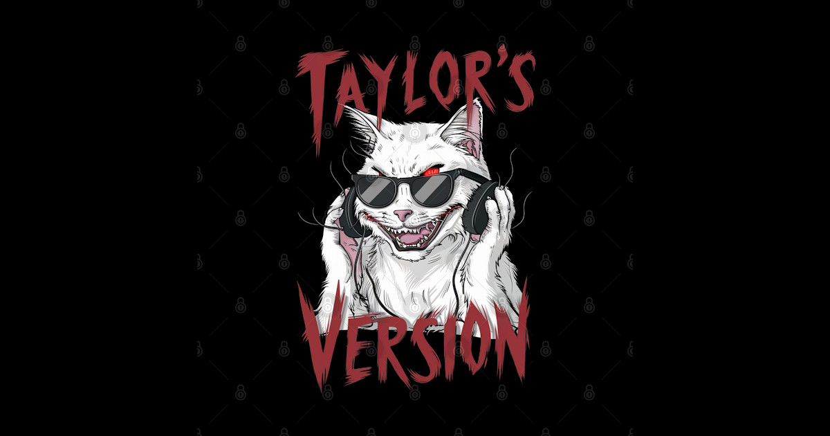 taylors cat version - Taylor Swift - Sticker | TeePublic
