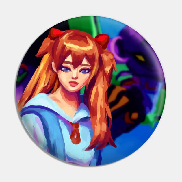 Asuka Langley Evangelion 90s Anime Fan Art - Asuka Langley Art - Pin ...
