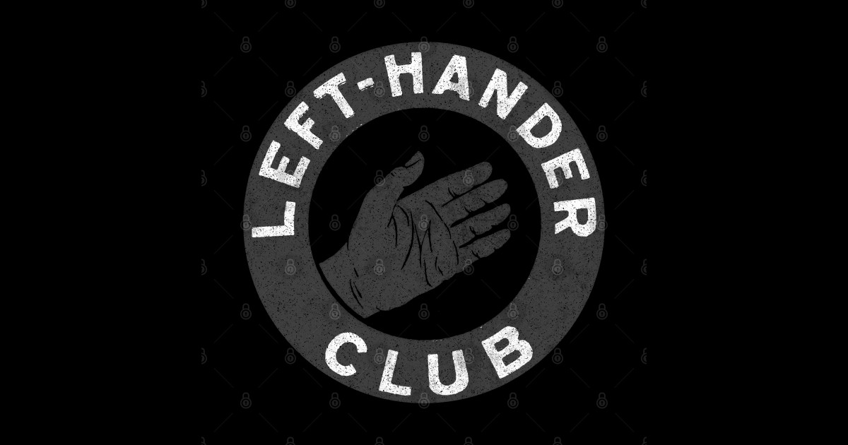 Left Handers Club / Retro Faded Design - Left Handed People - Sticker ...