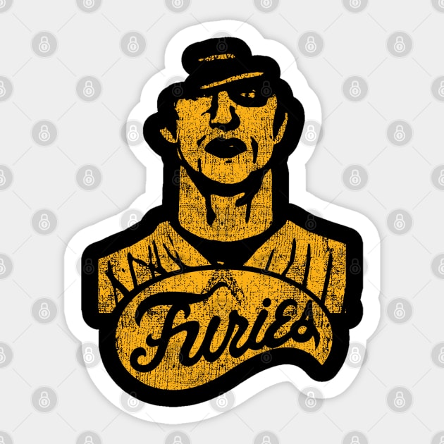 Baseball Furies ORANGE VINTAGE - Baseball Furies - Sticker | TeePublic