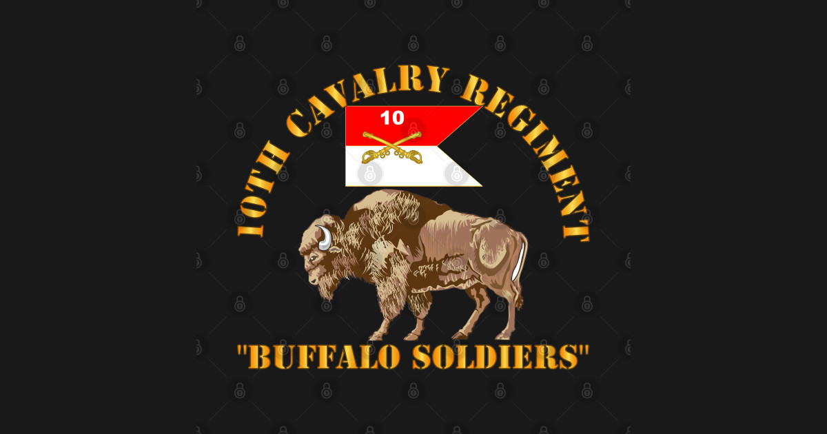 10th Cavalry Regiment - Buffalor Soldiers w10h Cav Guidon - 10th ...