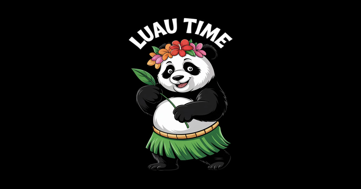 Hula Dancing Panda Hawaiian Luau - Hula Dancing Panda Hawaiian Luau ...