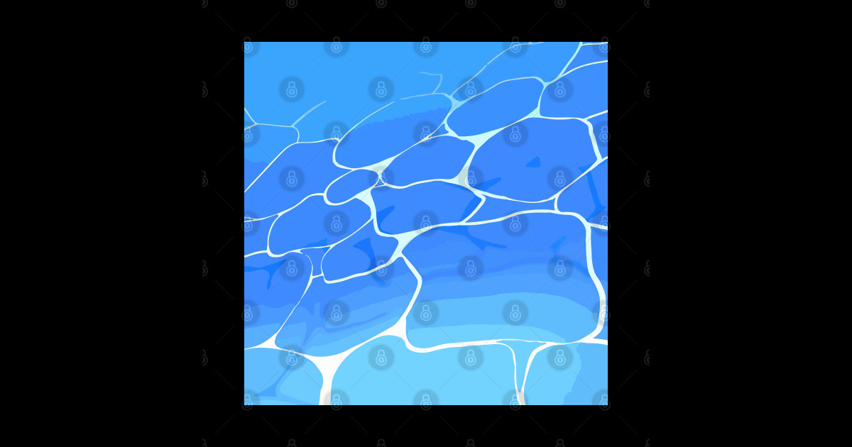 Anime water pattern - Anime Water - Sticker | TeePublic