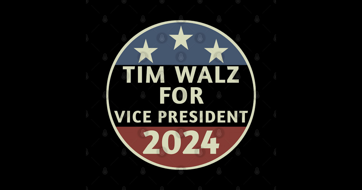 Tim-Walz - Tim Walz - Sticker | TeePublic