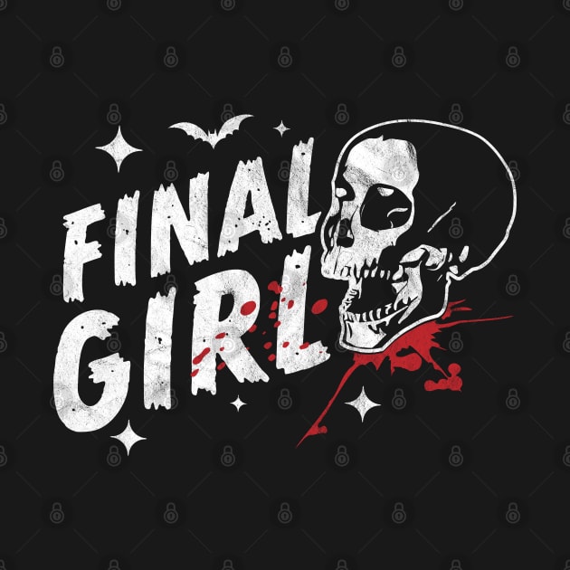 Final Girl Horror Movie Trope Slasher Film Skull Halloween - Final Girl ...