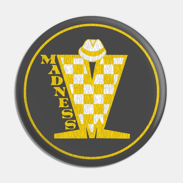 Madness Vintage Plastisol Texture Checkerboard Gold & White - Madness ...