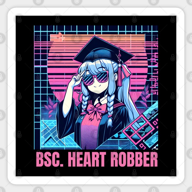 Graduation Anime girl - Graduation - Sticker | TeePublic