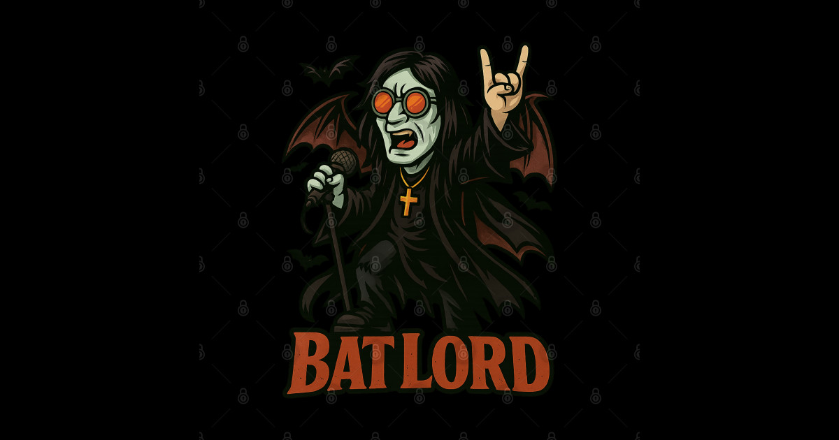 Bat Lord – Gothic Heavy Metal Cartoon Parody - Bat Lord - Sticker ...