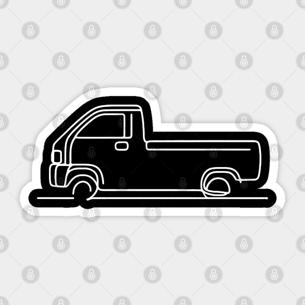 Kei Truck Line Art - Kei Truck - Sticker | TeePublic