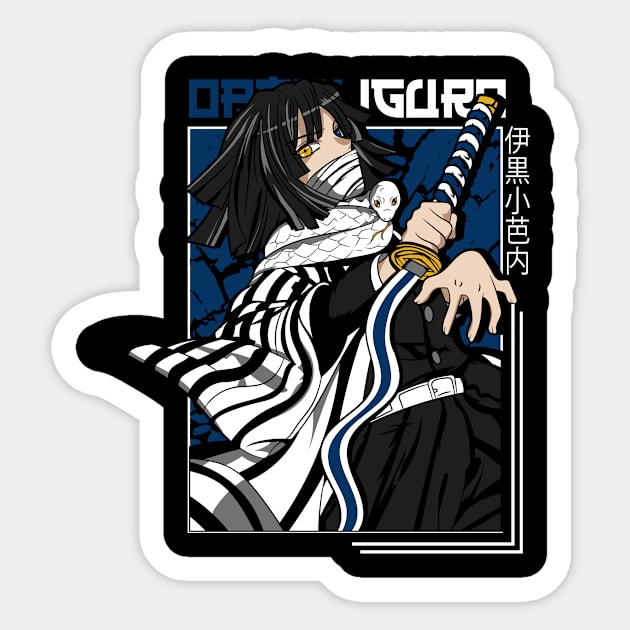 Demon Slayer Obanai Iguro - Demon Slayer - Sticker | TeePublic