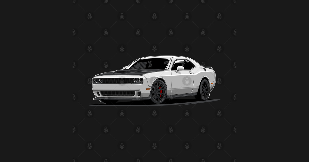 Challenger Hellcat (white) - Challenger Hellcat - T-Shirt | TeePublic