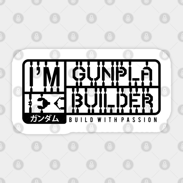 I'M Gunpla Builder - Gunpla - Sticker | TeePublic