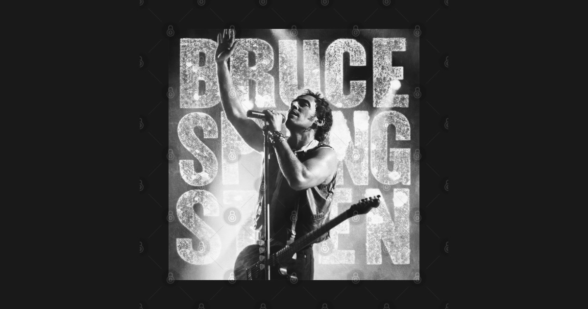 Bruce Springsteen The Boss Vintage Art - Bruce Springsteen - T-Shirt ...