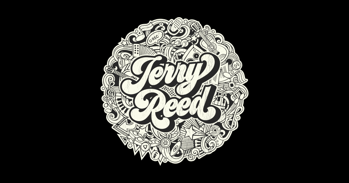 Jerry Reed Circle - Jerry Reed - Sticker | TeePublic