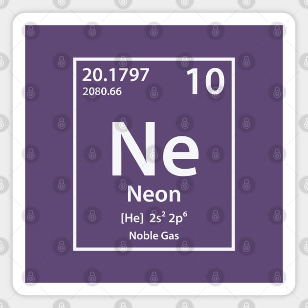neon element noble gas