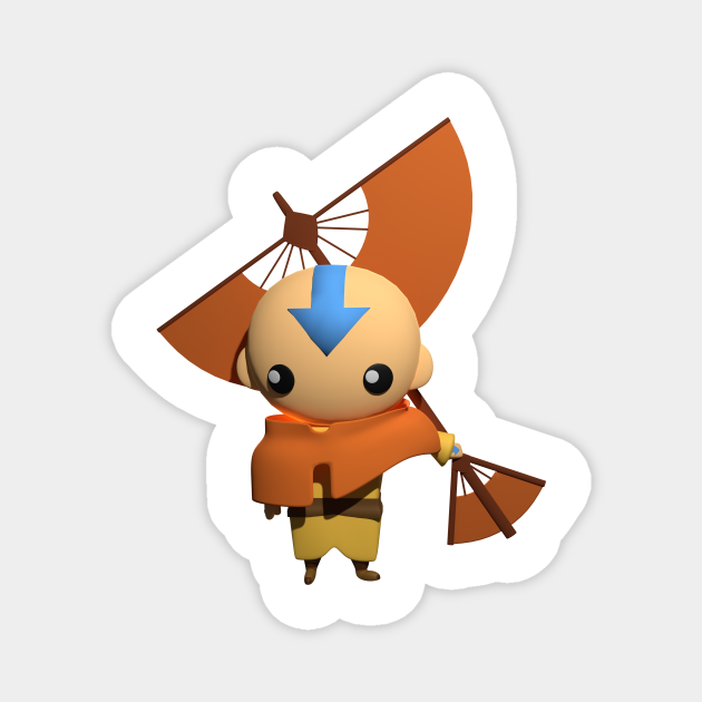 Aang mini figure with his trusty airbender staff - Avatar - Magnet ...