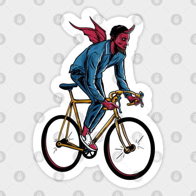 Devil Biker - Biker - Sticker | TeePublic