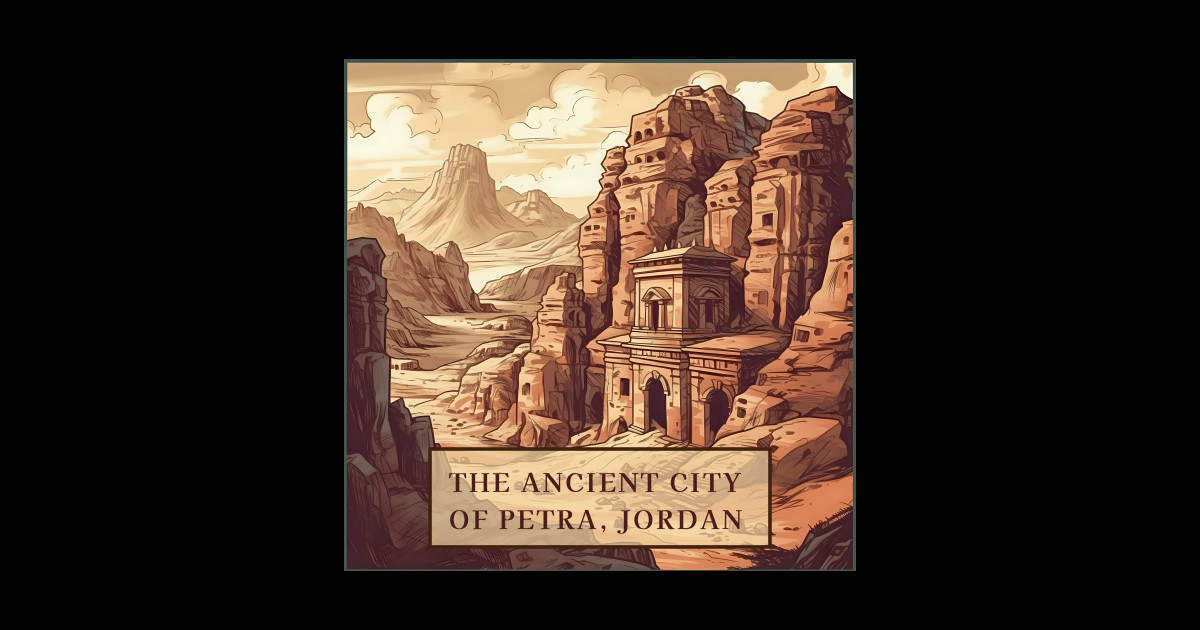 The Ancient City of Petra, Jordan handsome illustration - Petra ...