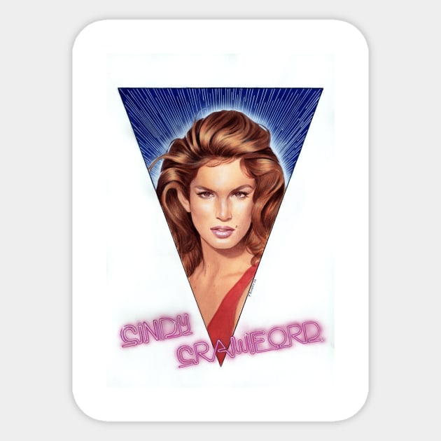 Cindy Crawford - Supermodel - Sticker | TeePublic