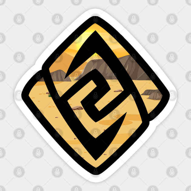 Geo Element Earth | Genshin Impact - Genshin Impact Elements - Sticker ...