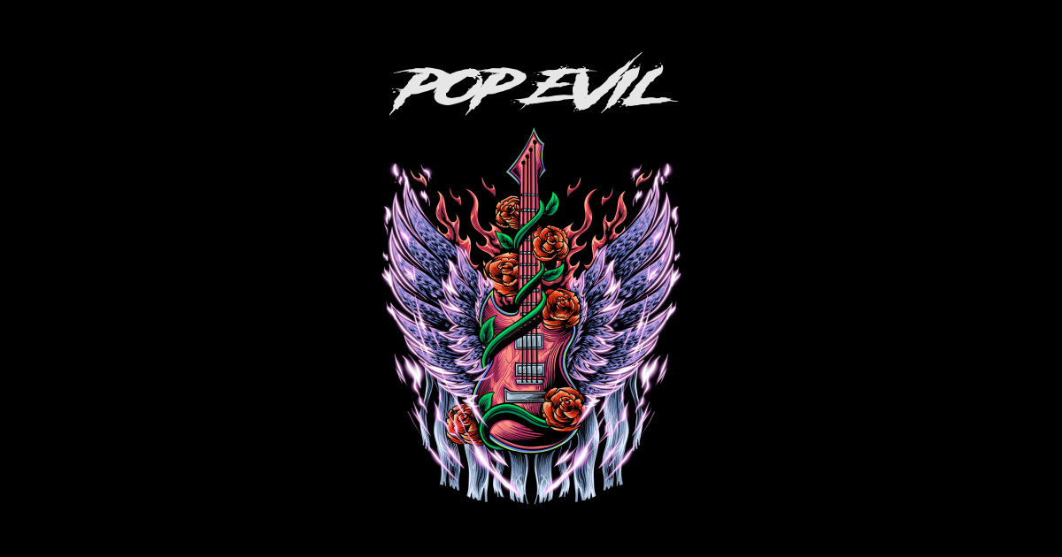 POP EVIL BAND FAN ART - Pop Evil Band Fan Art - Sticker | TeePublic