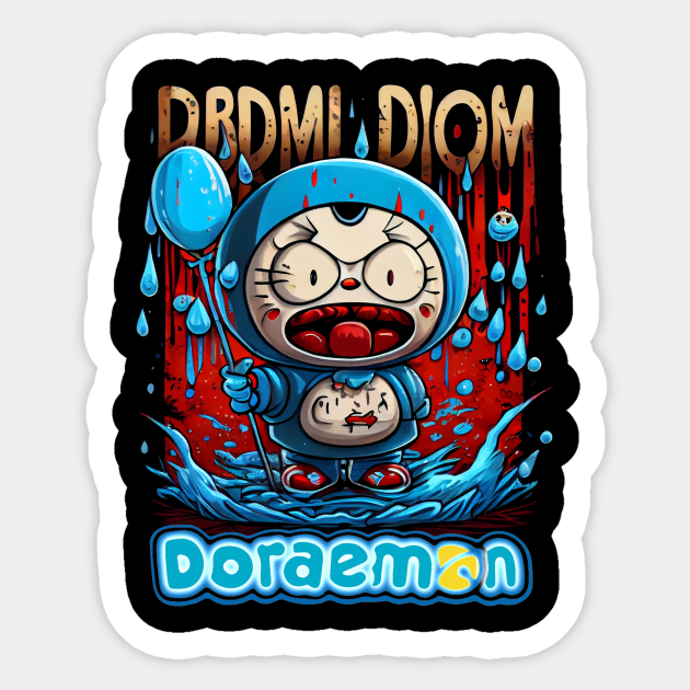 Doremon anime manga cute cartoon - Doraemon Cat Robot - Sticker | TeePublic