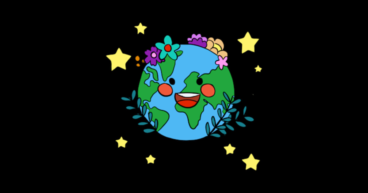 Cute Earth - Earth Day - Sticker | TeePublic