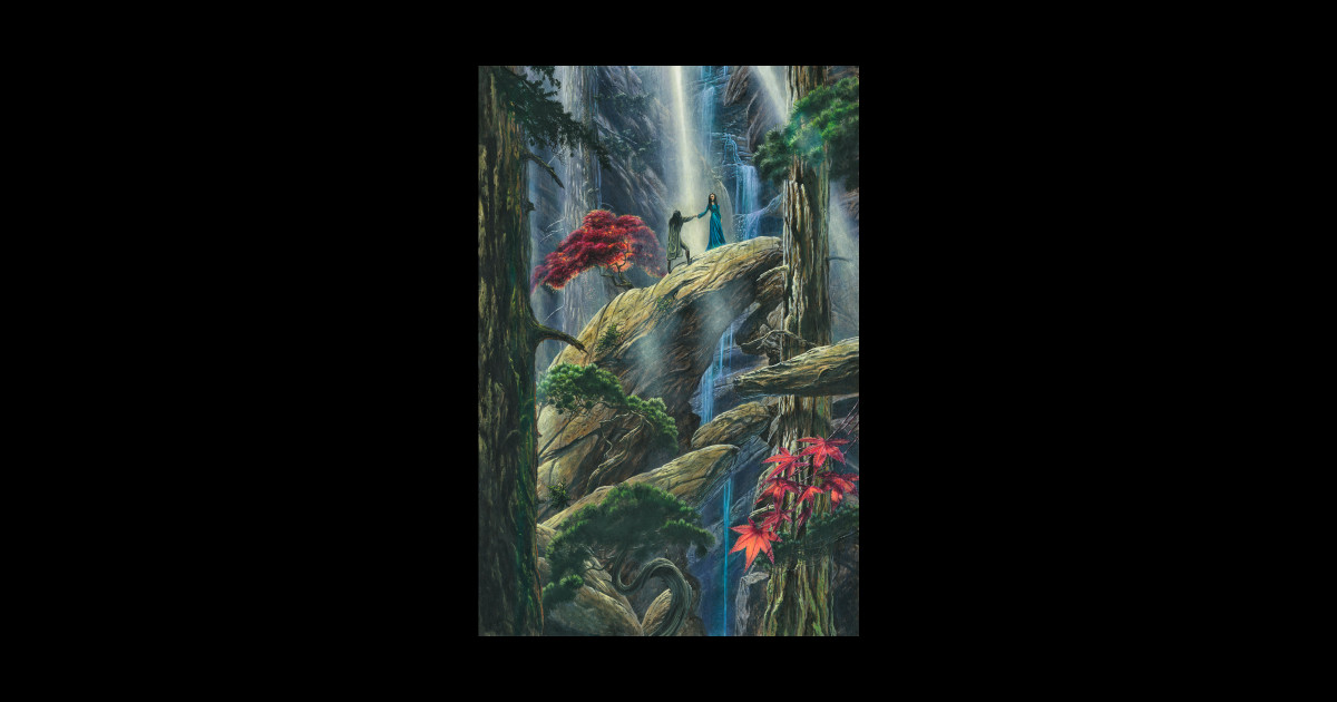 Beren and Luthien Plight Their Troth - Tolkien - Sticker | TeePublic