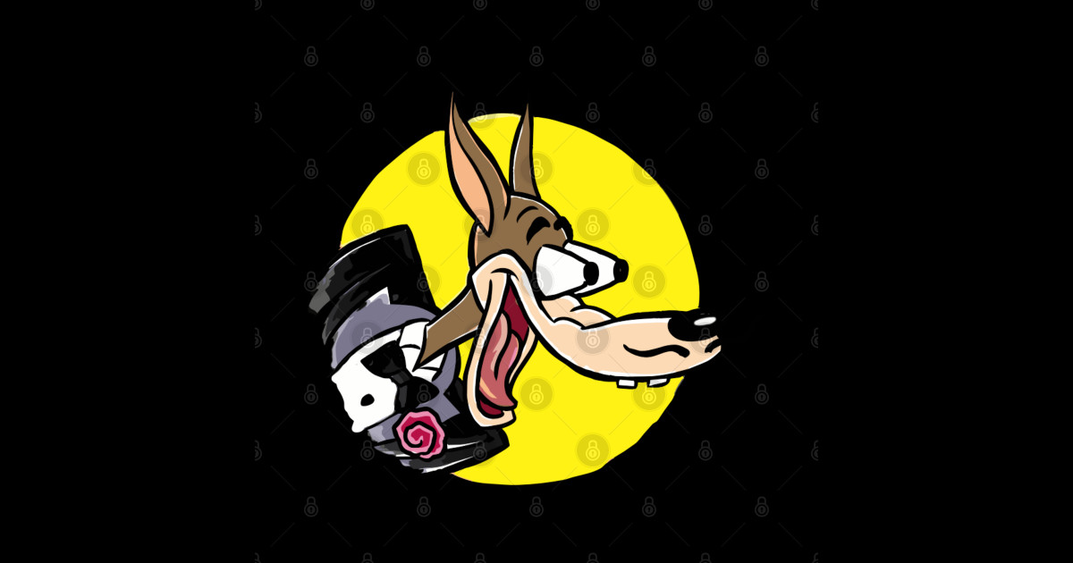 🐺 Slick Joe McWolf - Saturday Morning Cartoons - Sticker | TeePublic